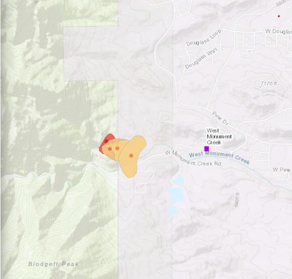 Fire burning on Air Force Academy grounds, Colorado Springs Fire ...