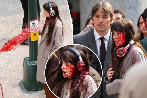 Dakota Johnson and Josh Hartnett spotted filming ‘Verity’ in bloody NYC ...