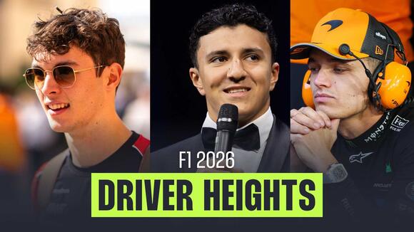 F1 2026 driver heights: The tallest and shortest Formula 1 drivers on ...
