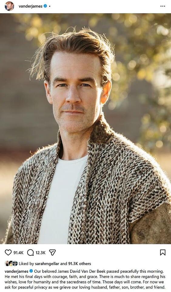 James Van Der Beek's final TV show which involves Reese Witherspoon ...