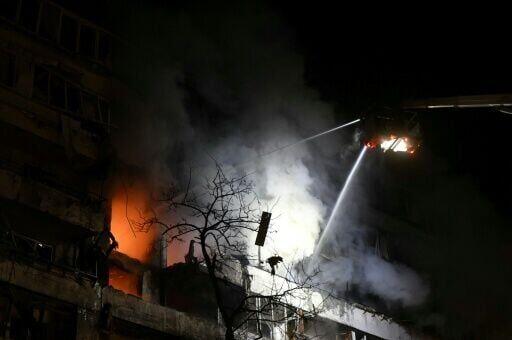 The Ukrainian air force issued a countrywide warning as a barrage of ...