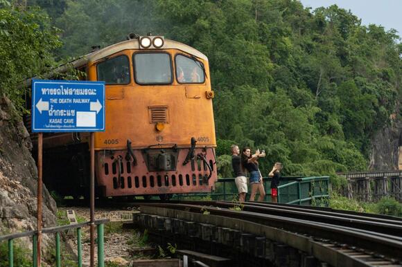 Sunken train station on infamous WWII ‘Death Railway’ resurfaces from ...