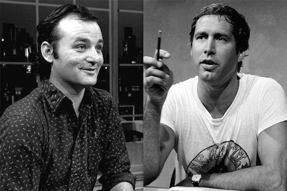 That Infamous 'SNL' Fist Fight Between Chevy Chase And Bill Murray ...