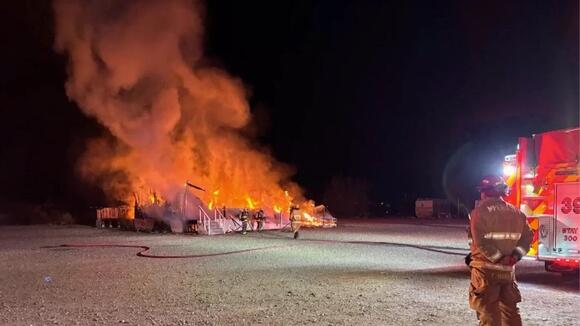 Fire destroys Blue Church in Slab City - NewsBreak