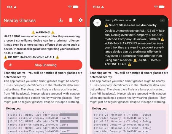 A new app alerts you if someone nearby is wearing smart glasses - NewsBreak