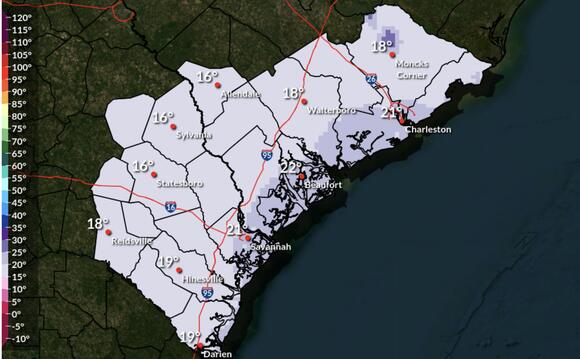 Brutal cold, possible winter conditions return to Hilton Head this ...