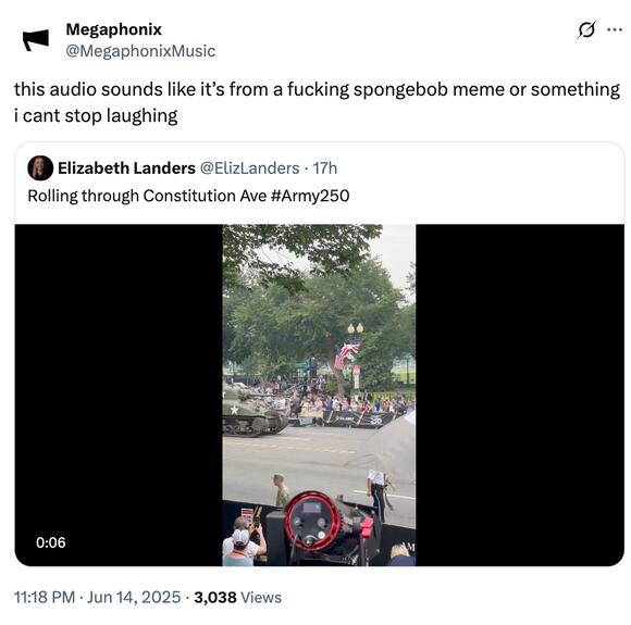 The Internet Is Truly Losing It Over This Squeaky Tank And Empty Crowd ...