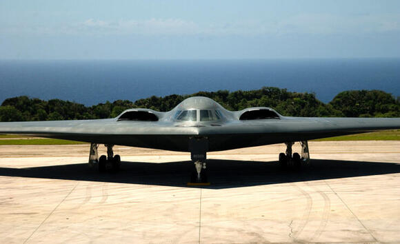 Google Maps managed to capture an image of a B-2 stealth bomber mid ...
