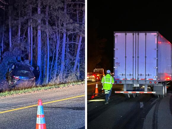 Woman dead after crash involving 2 tractor-trailers, SUV on I-95 in ...