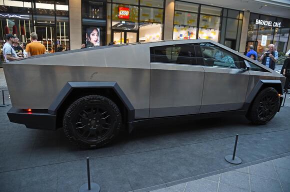 Kim Kardashian Gifted Her Son A Mini Tesla Cybertruck, And This Is Like ...