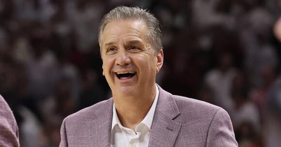 Arkansas’ John Calipari watches 5-star SG Jordan Smith Jr. Thursday ...