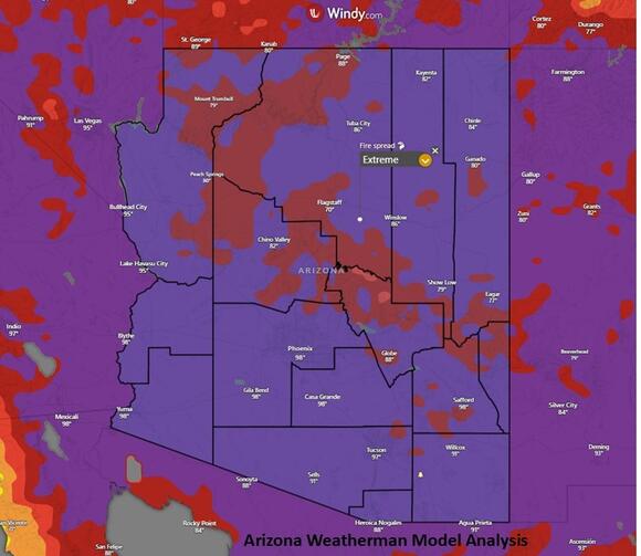 Arizona Fire Danger Surges: Extreme Conditions Expected Through June 30 ...
