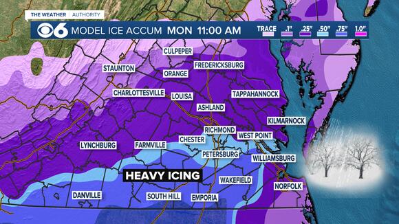 Snow into Ice: Update on major winter storm expected in Virginia this ...
