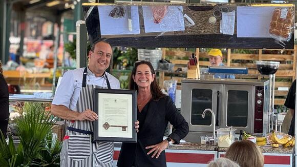 James Beard award-winning chef surprised with key to the city of ...