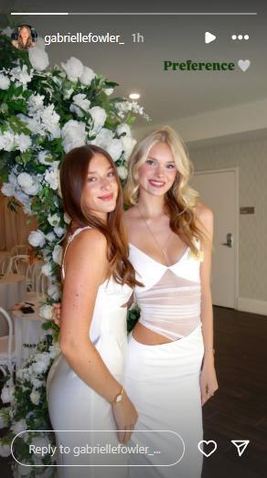 PIC: Julian Sayin’s GF Gabrielle Poses in Stunning White Dress While ...