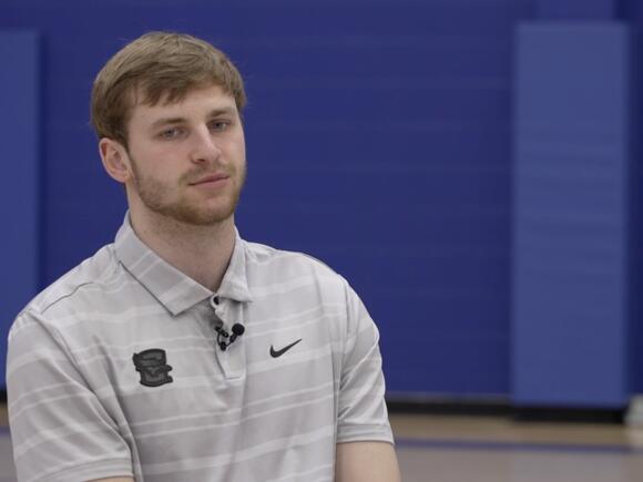 Creighton forward Isaac Traudt balancing basketball and Type I diabetes