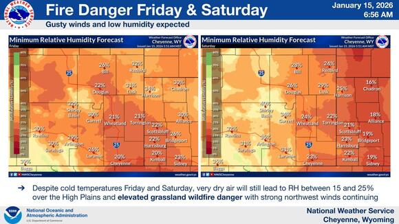 Possible Hurricane Force Winds, High Fire Danger In SE Wyoming Forecast ...