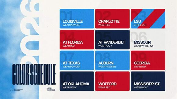 Ole Miss Reveals 2026 Football Fan Color and Pom Schedule - NewsBreak