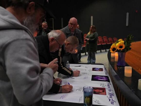 Community holds vigil for NASCAR driver Denny Hamlin's family after ...