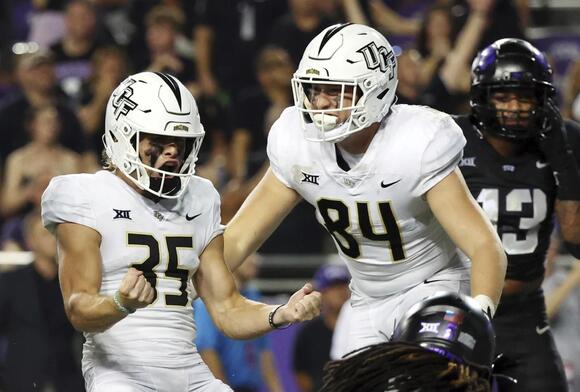 Jefferson’s 3rd TD pass pushes UCF past TCU 35-34 after Frogs blocked 3 ...