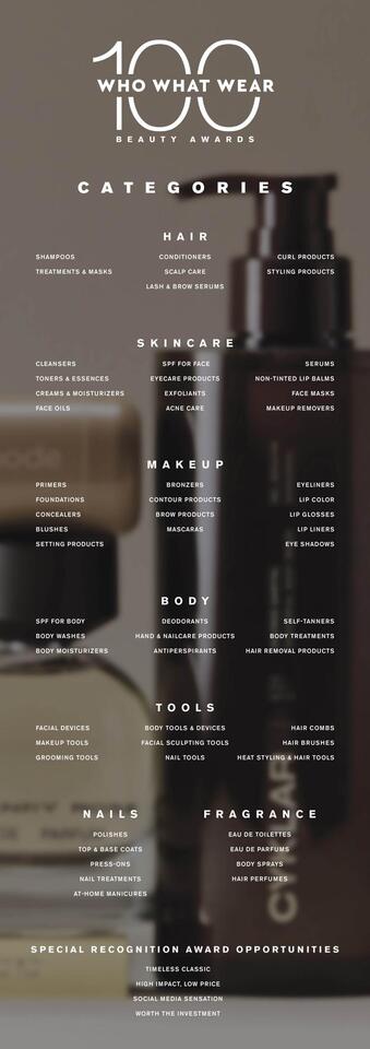 The Who What Wear 100 Beauty Awards: 2026 Submission Guidelines - NewsBreak