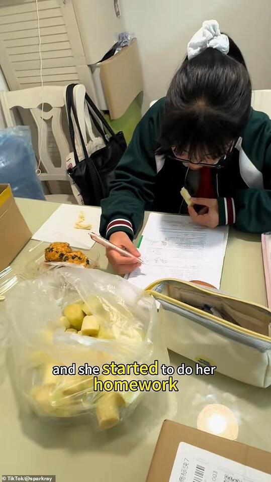 Chinese dad reveals daughter's grueling schedule including 14-hour ...