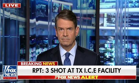 Fox News halted for breaking news alert on tragic shooting at Texas ICE ...