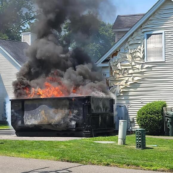 Raging Dumpster Fire Nearly Destroys Westport Home - NewsBreak