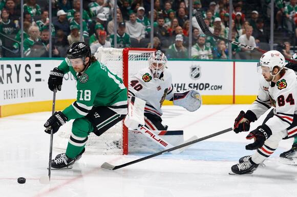 Blackhawks score 2 shootout goals to defeat Stars - NewsBreak