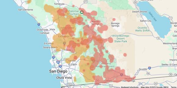 UPDATE: Lilac Fire in Bonsall fully contained - NewsBreak