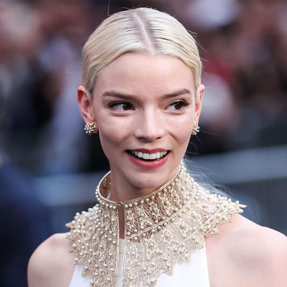 Anya Taylor-Joy Stuns In A Chic Custom Marni Dress With Paint-Like ...