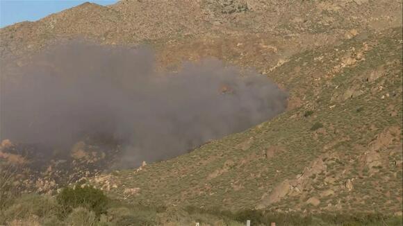 Cabazon wildfire progression stopped after blackening 40 acres near the ...