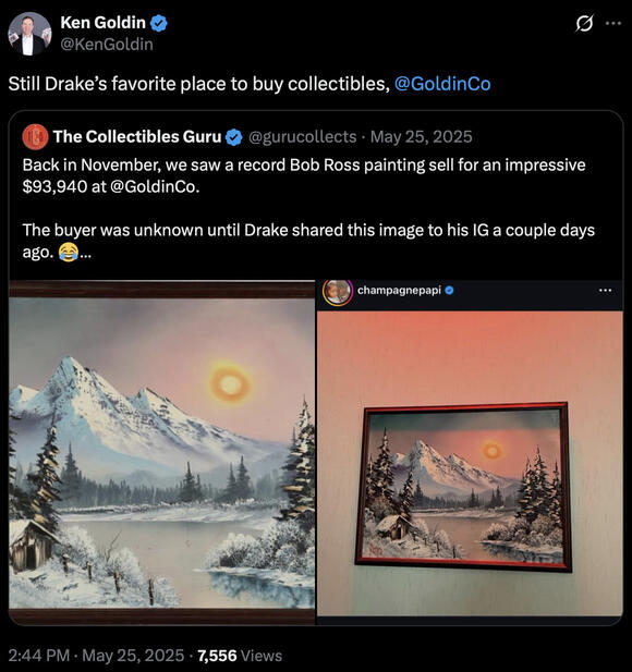 Logan Paul on Drake Outbidding Him for Bob Ross Painting: 'I Was Like, Who the F*ck Could This ...