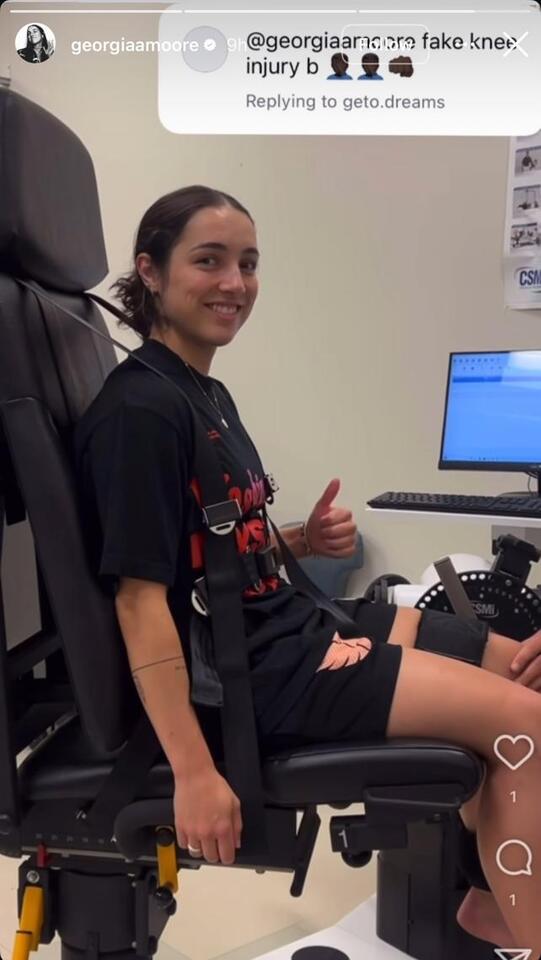 4 Months Post Surgery, Georgia Amoore Flexes Coffee, Smiles and ...