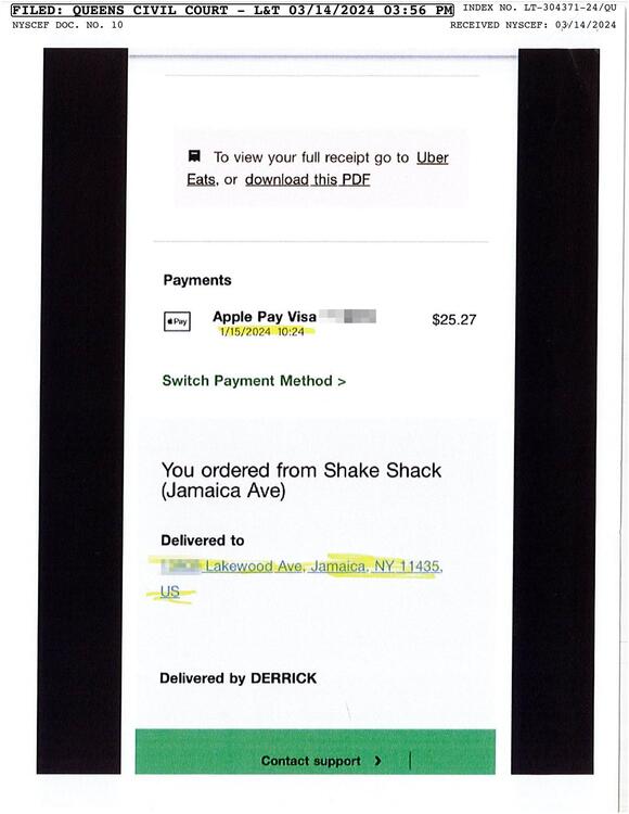 Alleged squatters serve up $25 Shake Shack receipt to claim $930K NYC ...