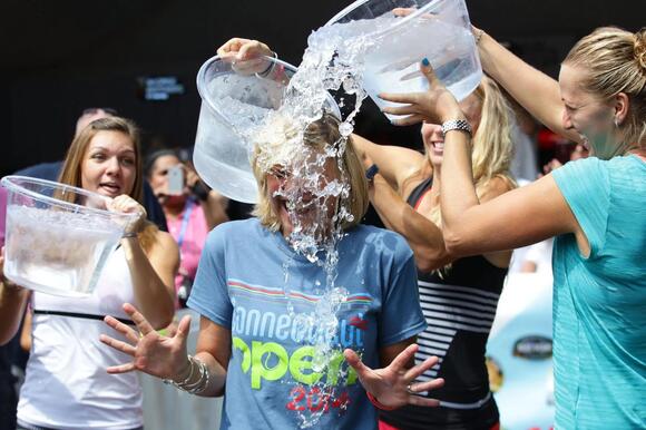 Who brought back the Ice Bucket Challenge in 2025? Matt Bomer takes the ...