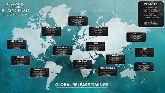 Assassin’s Creed Black Flag Resynced Release Time, Early Access ...