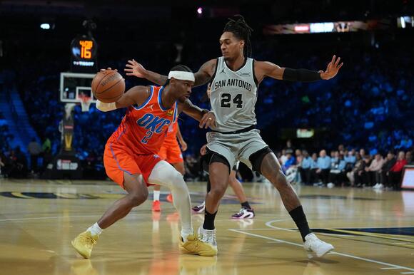 Spurs quiet Thunder with third straight win vs. NBA champs: Highlights ...