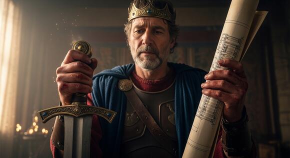 David wanted to build God a house, but God said, "You have killed too ...