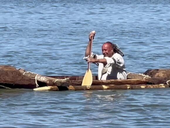 Oneida man builds wooden canoe by hand, takes maiden voyage on Fox River