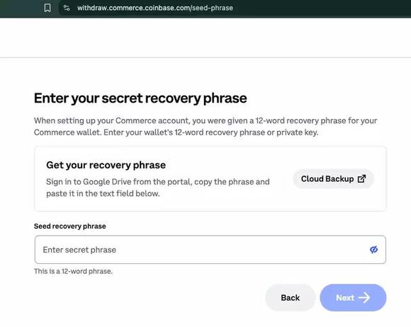 Coinbase removes legacy Commerce tool after seed phrase concerns ...