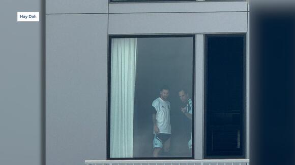 Argentina fans flock to Origin Hotel for glimpse of Messi ahead of ...