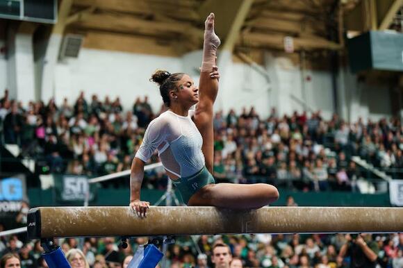 MSU gymnastics claims second place in the Big Ten Championship - NewsBreak