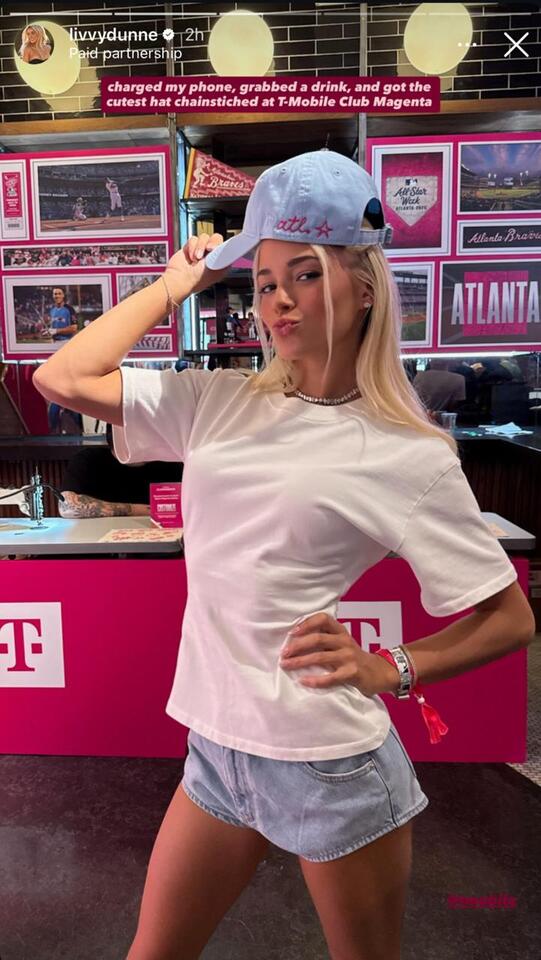 PHOTOS: Olivia Dunne Stuns in Daisy Dukes and White Cowboy Boots at MLB ...
