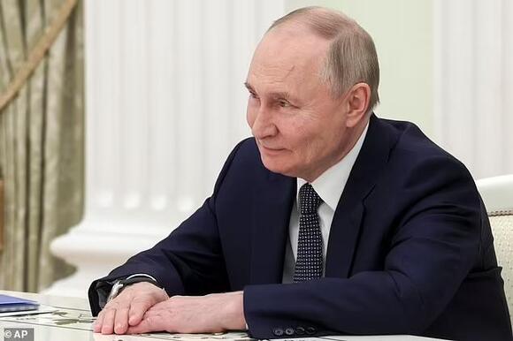 Putin displays mystery SCAR on his forehead as he attends Moscow event ...