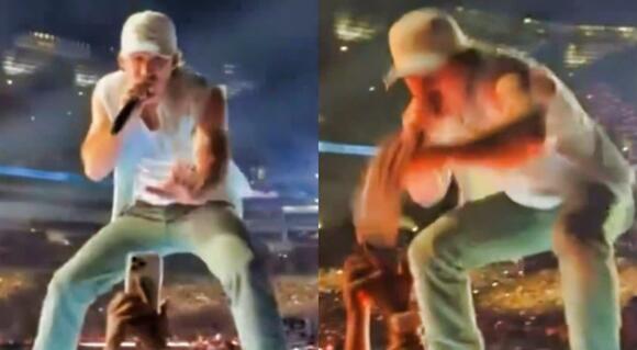 Morgan Wallen Caught On Camera Snatching Fan’s Phone From a Security ...
