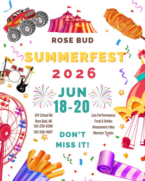 📅 Rose Bud Summerfest 2026 set for June 18–20 - NewsBreak