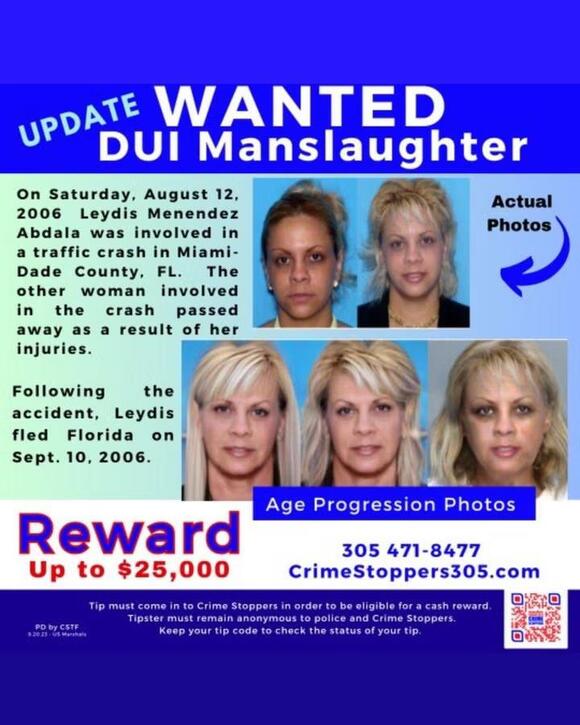 She was a fugitive accused of killing a woman in a 2006 car crash. Two ...