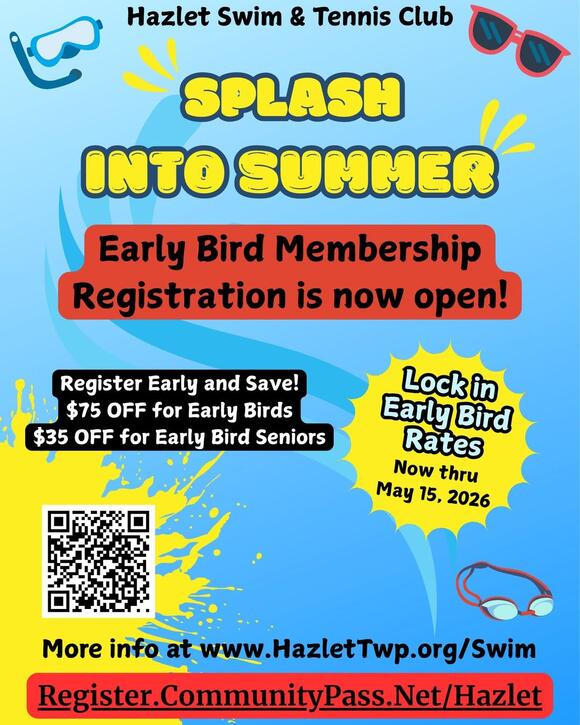 Early bird registration open for Hazlet Swim Club - NewsBreak