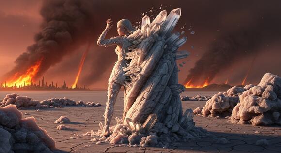 Lot’s wife wasn't just turned into table salt; she became a jagged ...